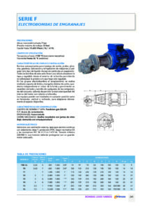 SERIE F ENGRANAJES – Bomba Prinze – Especialistas en electrobombas